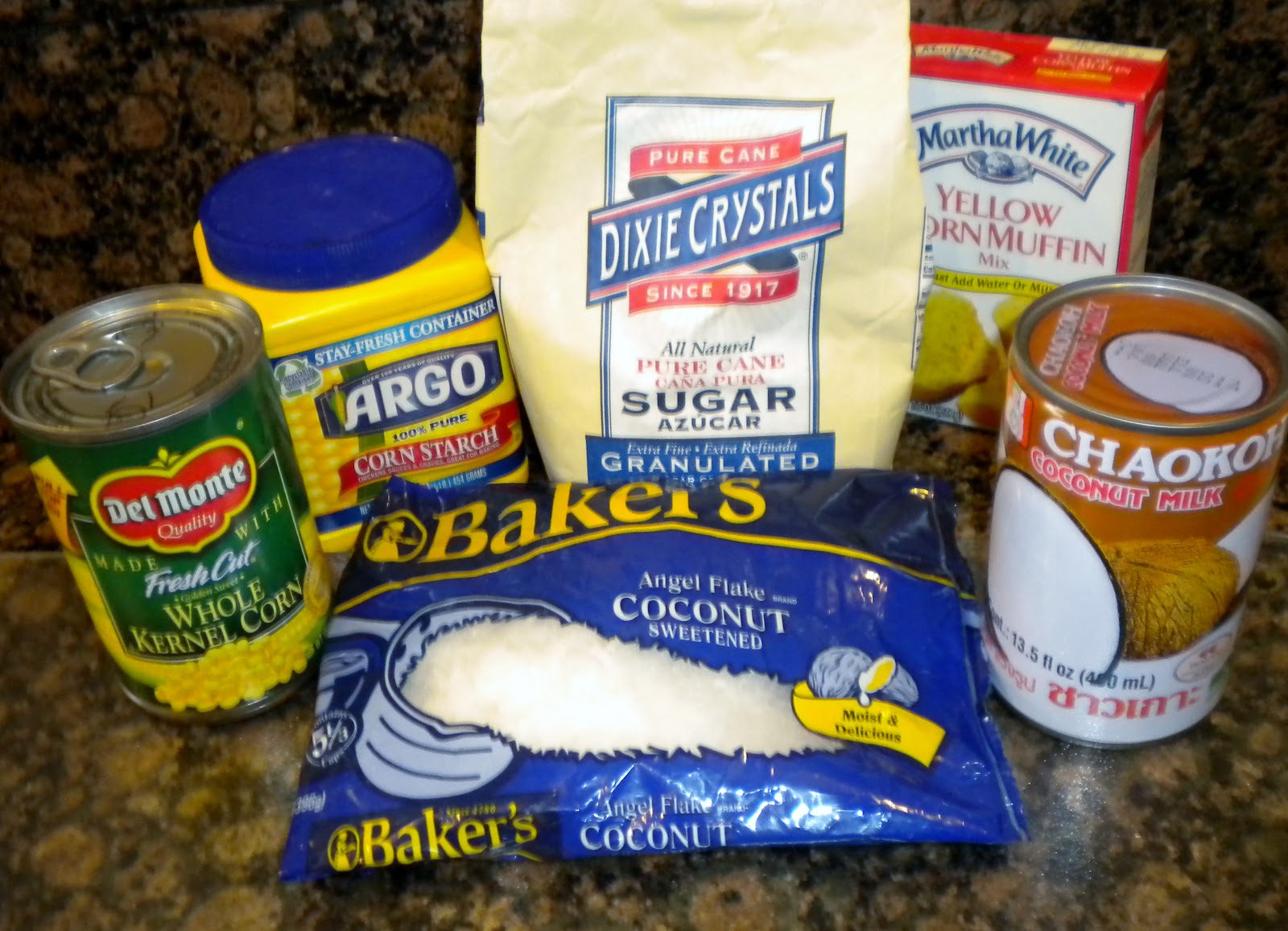 Anything Coconut...: Sandy Corned-Coco Pudding (Maja Blanca)