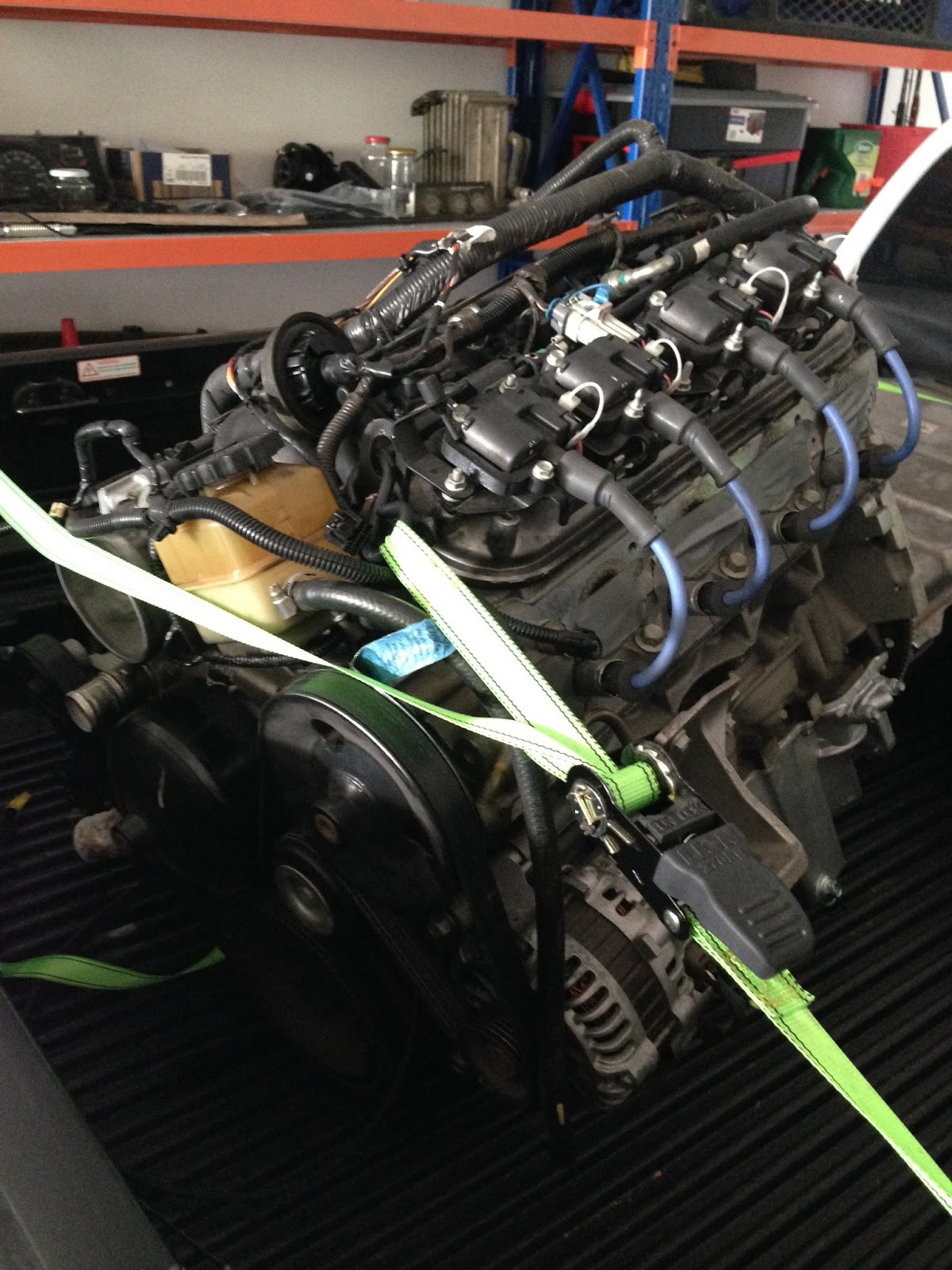 My 75 Series Landcruiser Ute Build.: Got My LS1 Engine for my ...