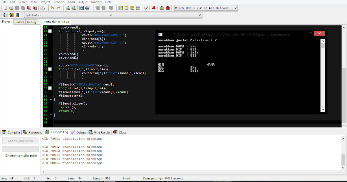 Program Nama dan Nim ~ neT-Tor.com