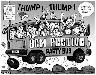 Cartoons by Miles: Missing the bus