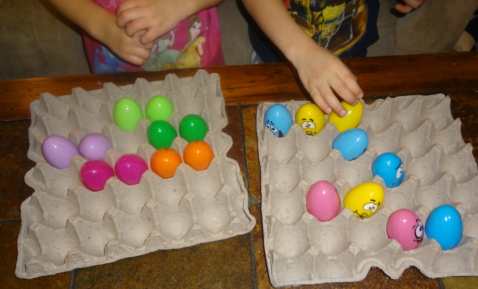 Time for Play: Silly Face Egg Matching