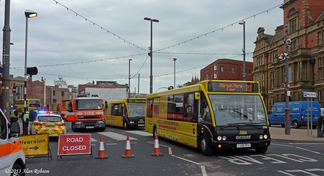 Blackpool Tram Blog: Major Fire causes Town Centre Chaos