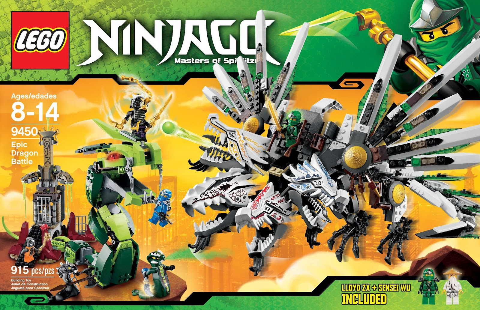 oneTWOBRICK.com: set database: LEGO 9450 epic dragon battle