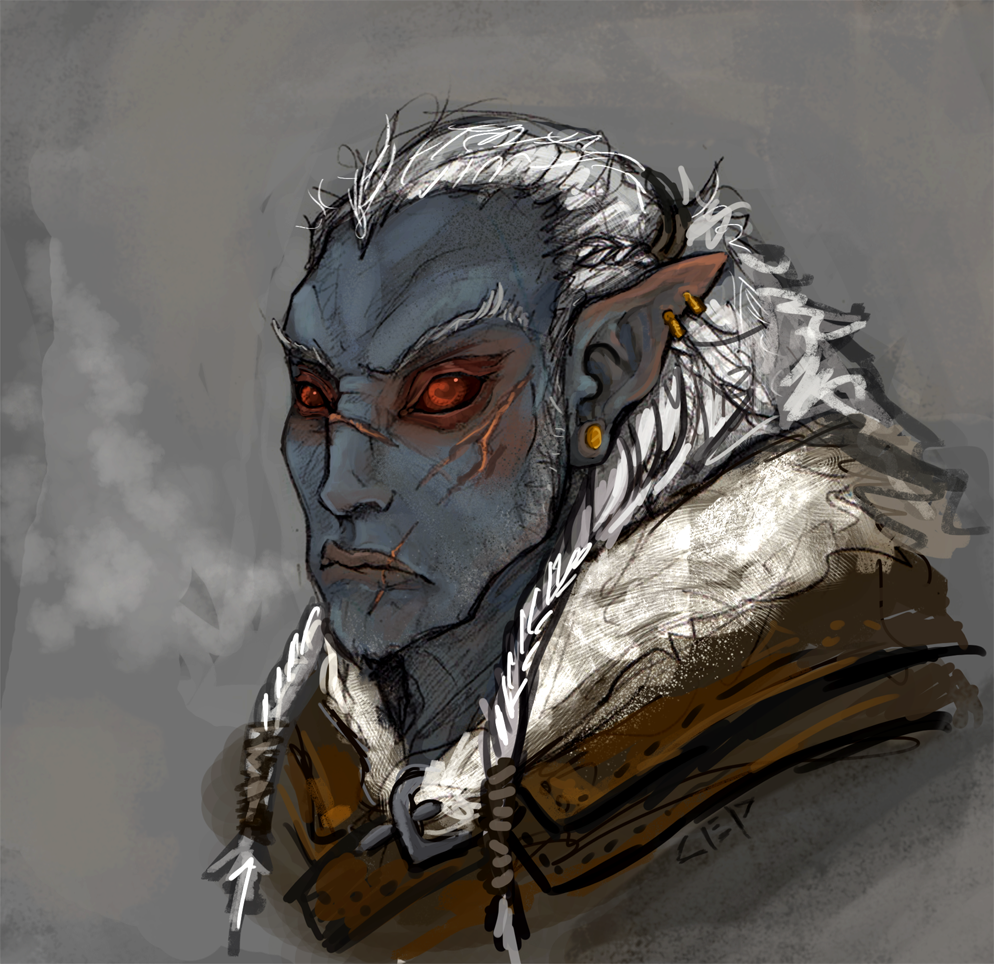 The Art of Casey Parkhurst: Dunmer of skyrim