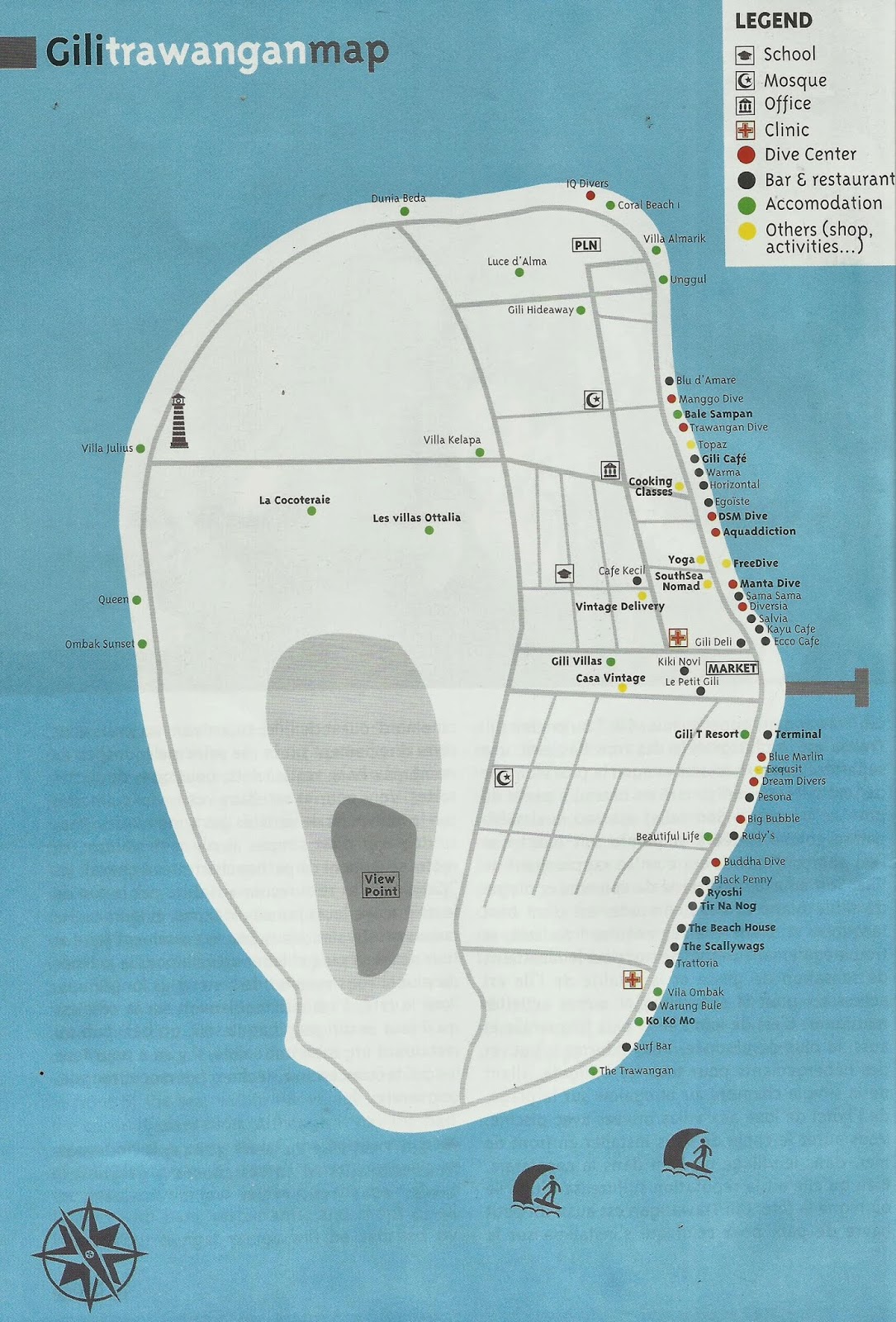 GILI TRAWANGAN MAP | FUN DAY
