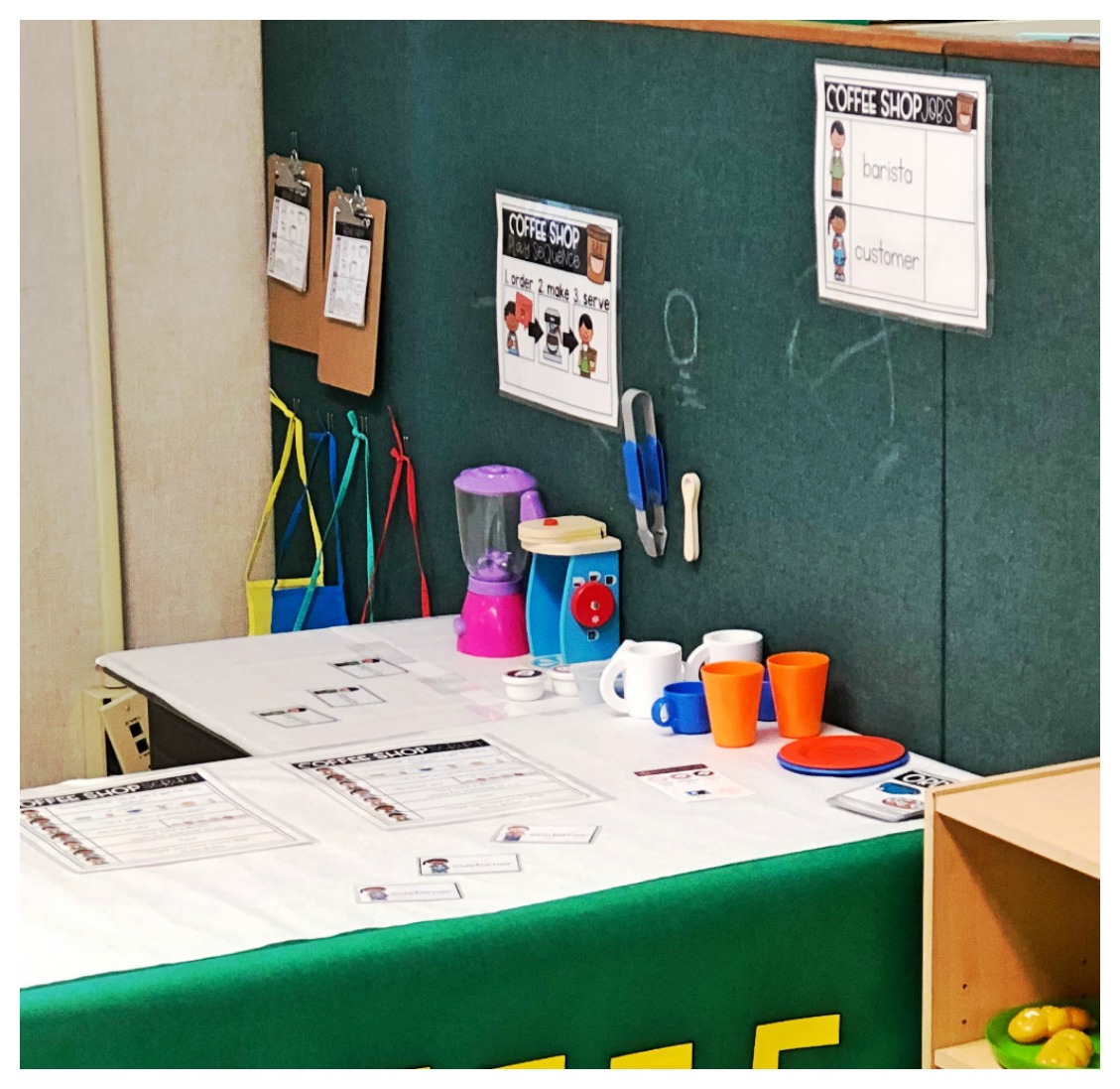 Creating a Dramatic Play Coffee Shop in the Special Education Classroom ...