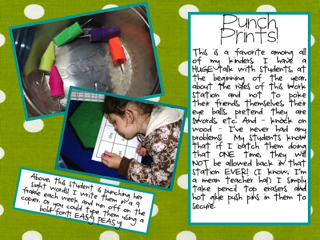 Eberhart's Explorers: Punch Print Work Station