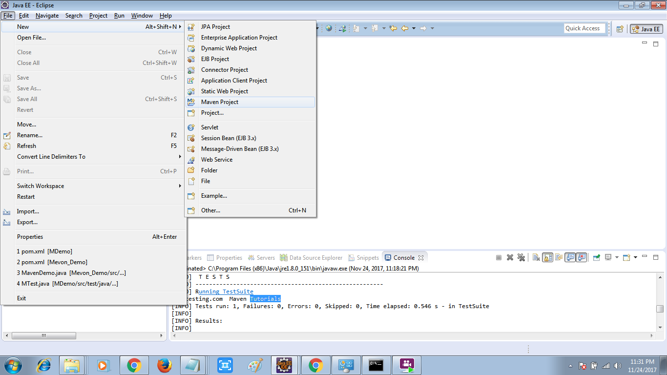 Software Testing Automation Testing Tutorials Maven Tutorials For