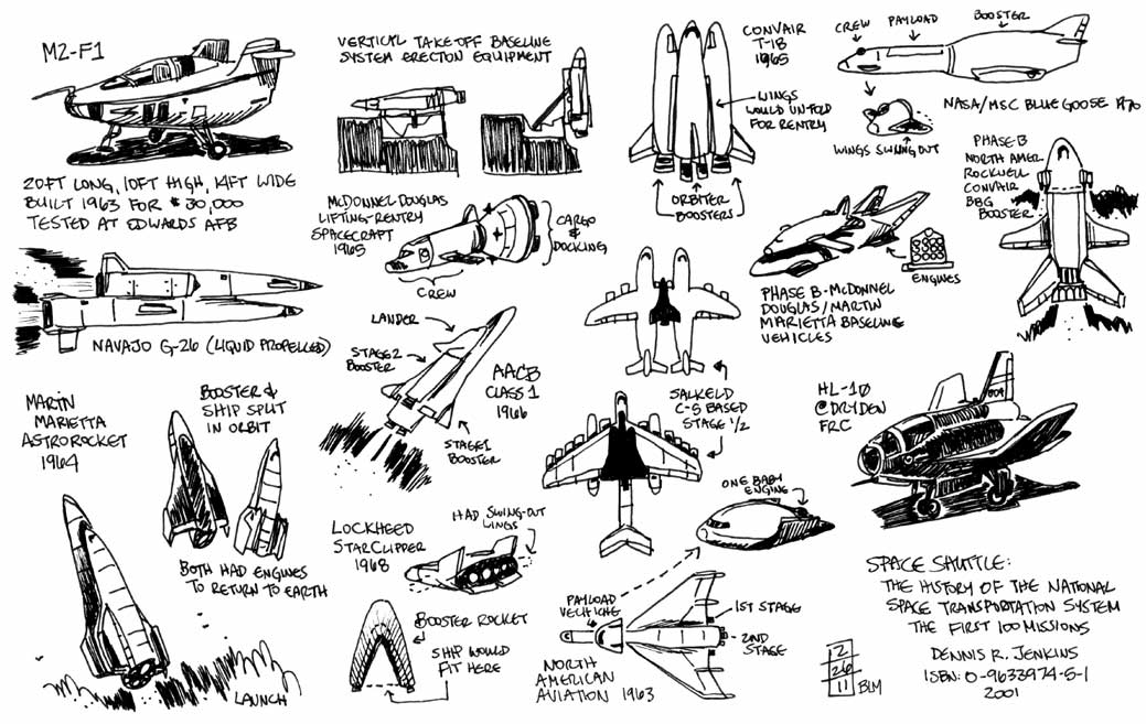 Drawn-Out Days: Shuttle Designs