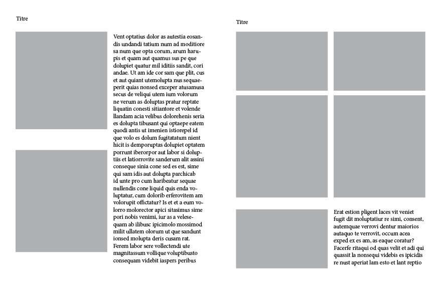 graphisme condensed: Gabarit