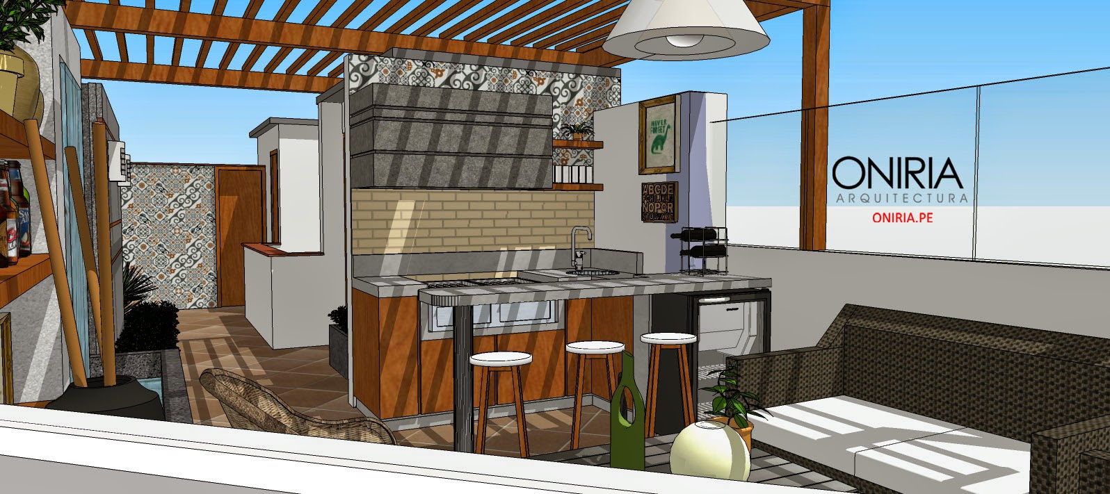 Oniria Arquitectura: Diseño de Terraza en Azotea