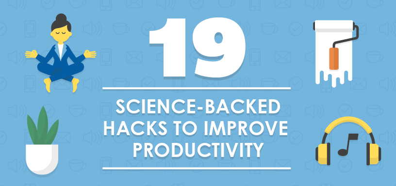 19 Science-Backed Hacks to Improve Productivity - #Infographic