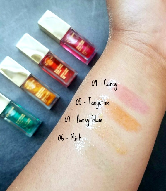 Clarins - Instant Light Lip Comfort Oils - Review & Swatch* - miranda loves