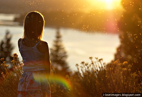 ilove images: alone, sad, girl, sunset