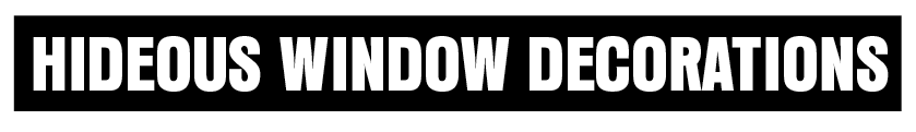 Hideous Window Decorations: Don't poo on my doorstep - Amsterdam