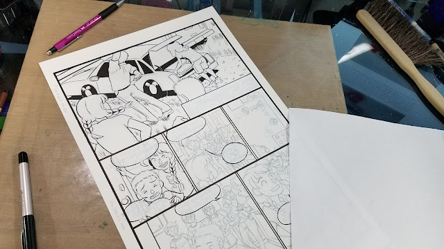 Cicada Summer Inking: Intro to Comic Craft