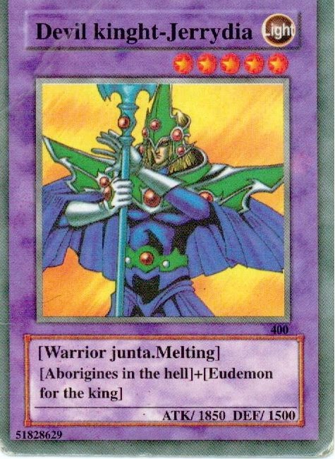 Yu-gi-oh! Amazing Cards 021: Devil Kinght Jerrydia ~ Retro Gaming Life