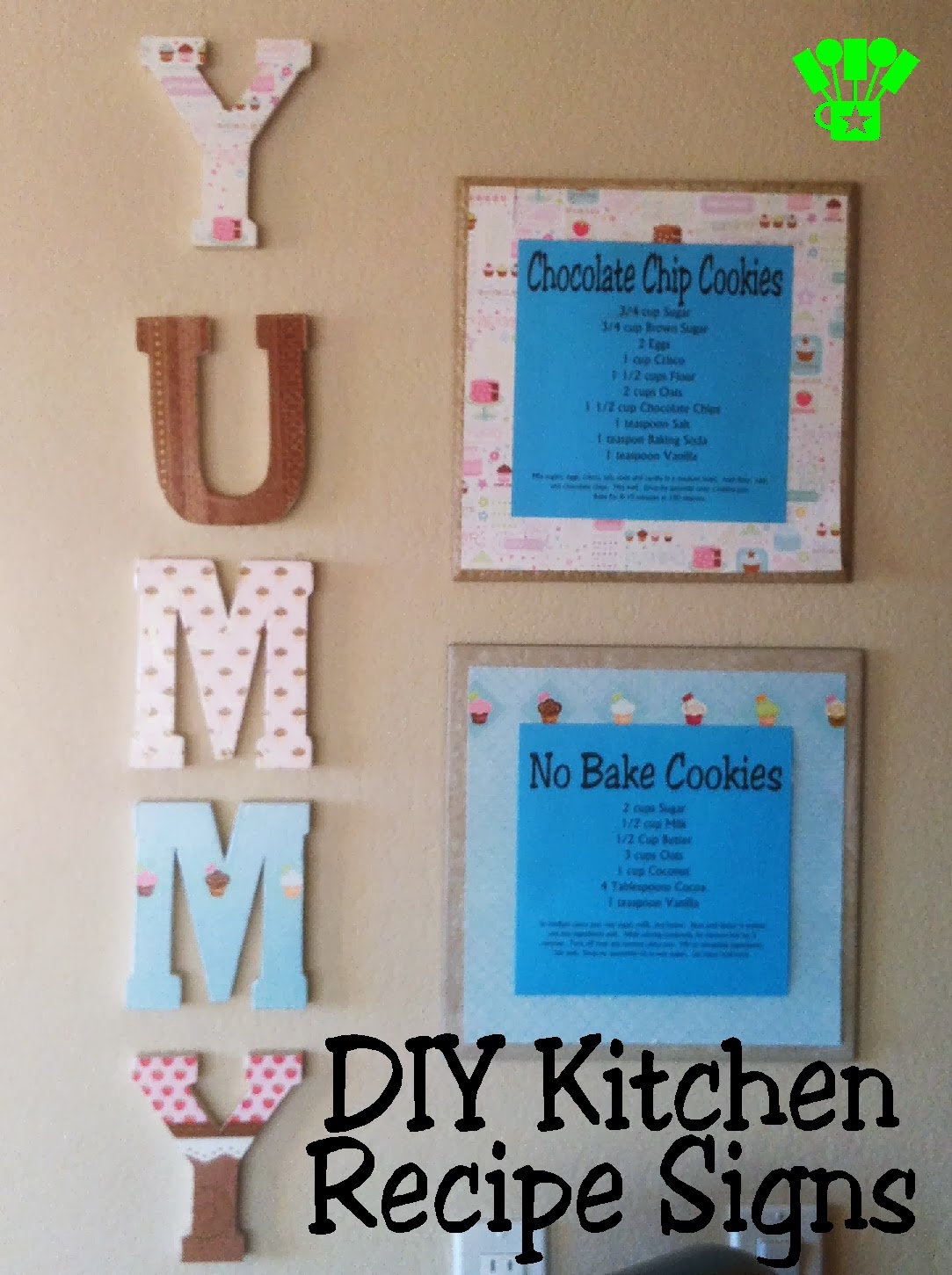 DIY Party Mom: DIY Kitchen Recipe Signs