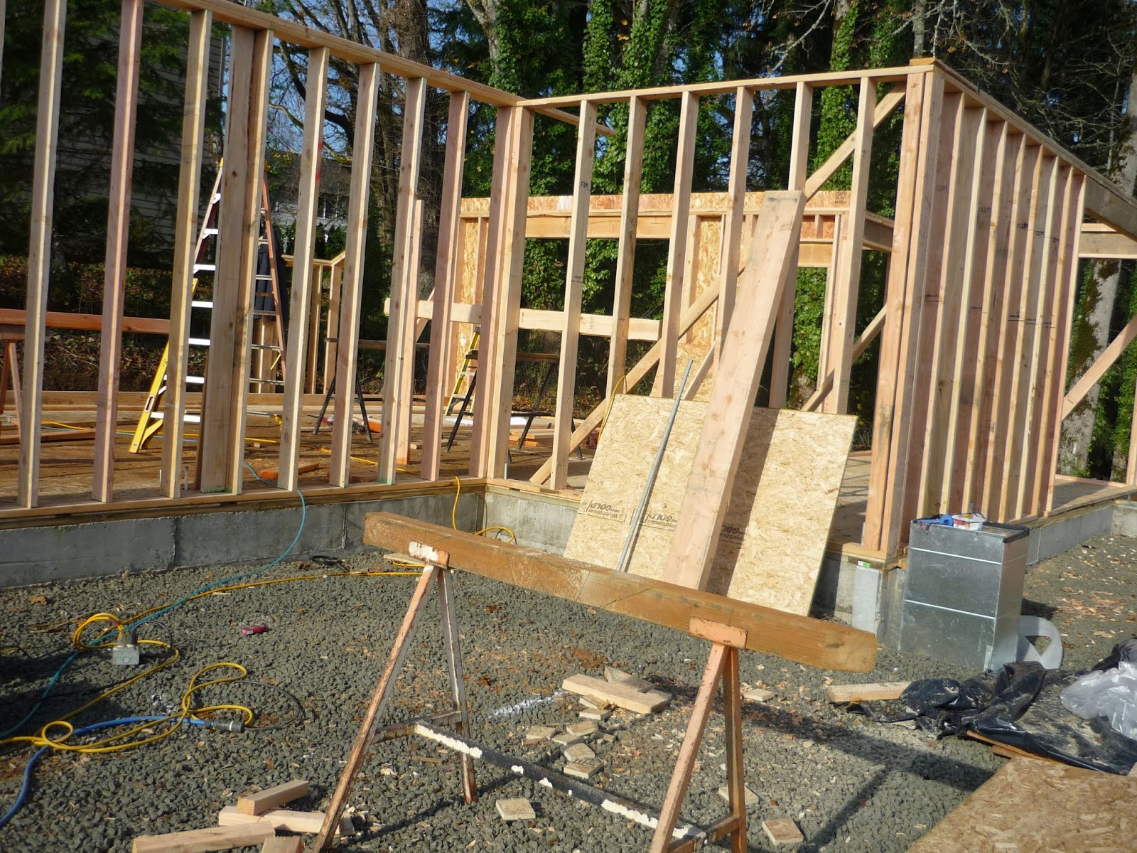 Sparrow Hill House Project: First Floor Framing