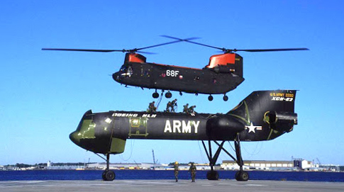 Just A Car Guy: CH-47C Chinook picking up the XCH-62 to transport it to ...