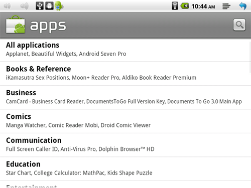 Geartaker Blogger: Applanet---Alternative to Android Market for Android ...