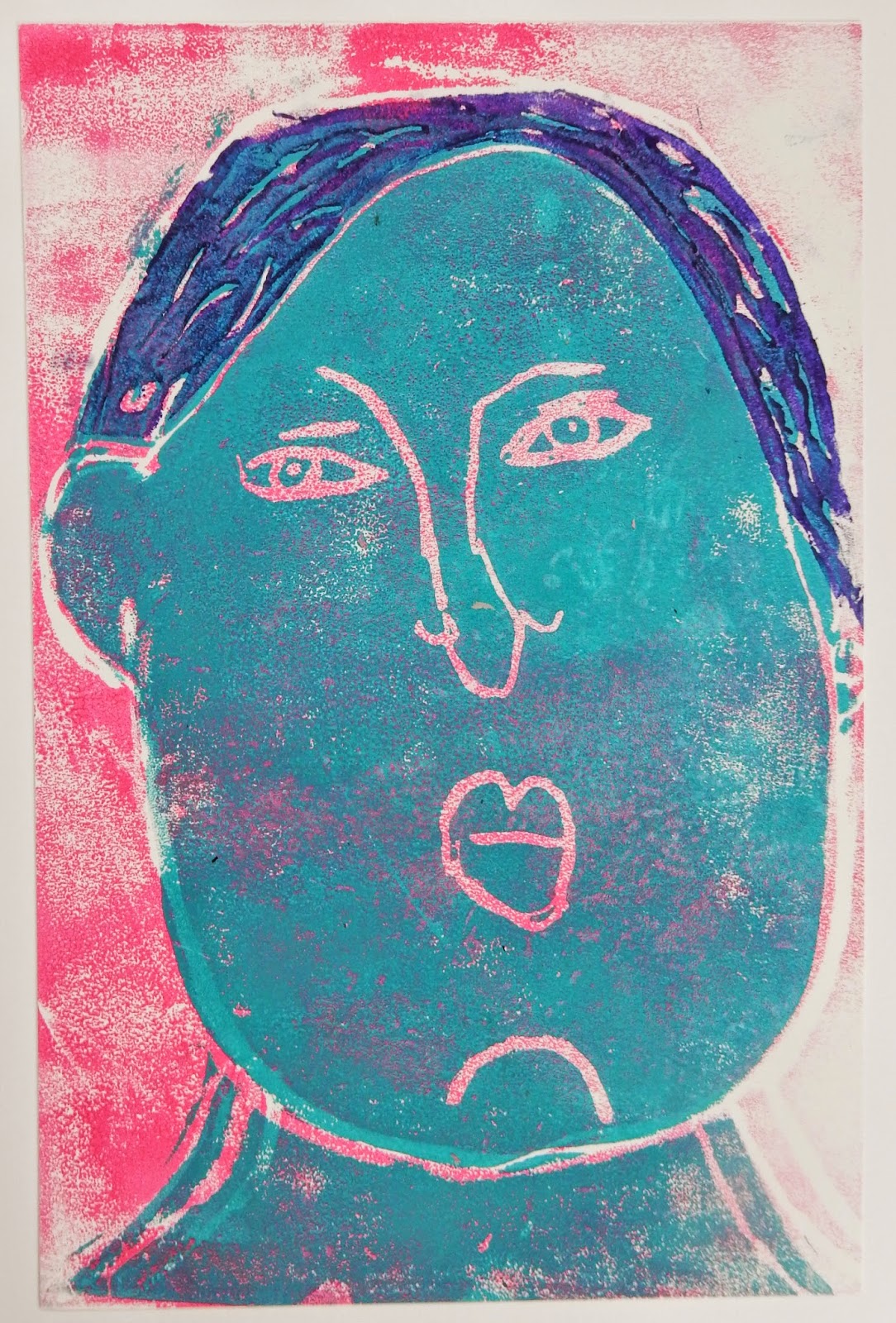 Doodlebug Dabblings: Warhol inspired printed self portraits
