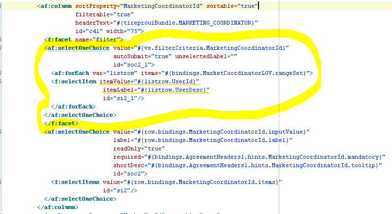 Fortune Minds - Oracle ADF: How to configure SelectOneChoice top line ...
