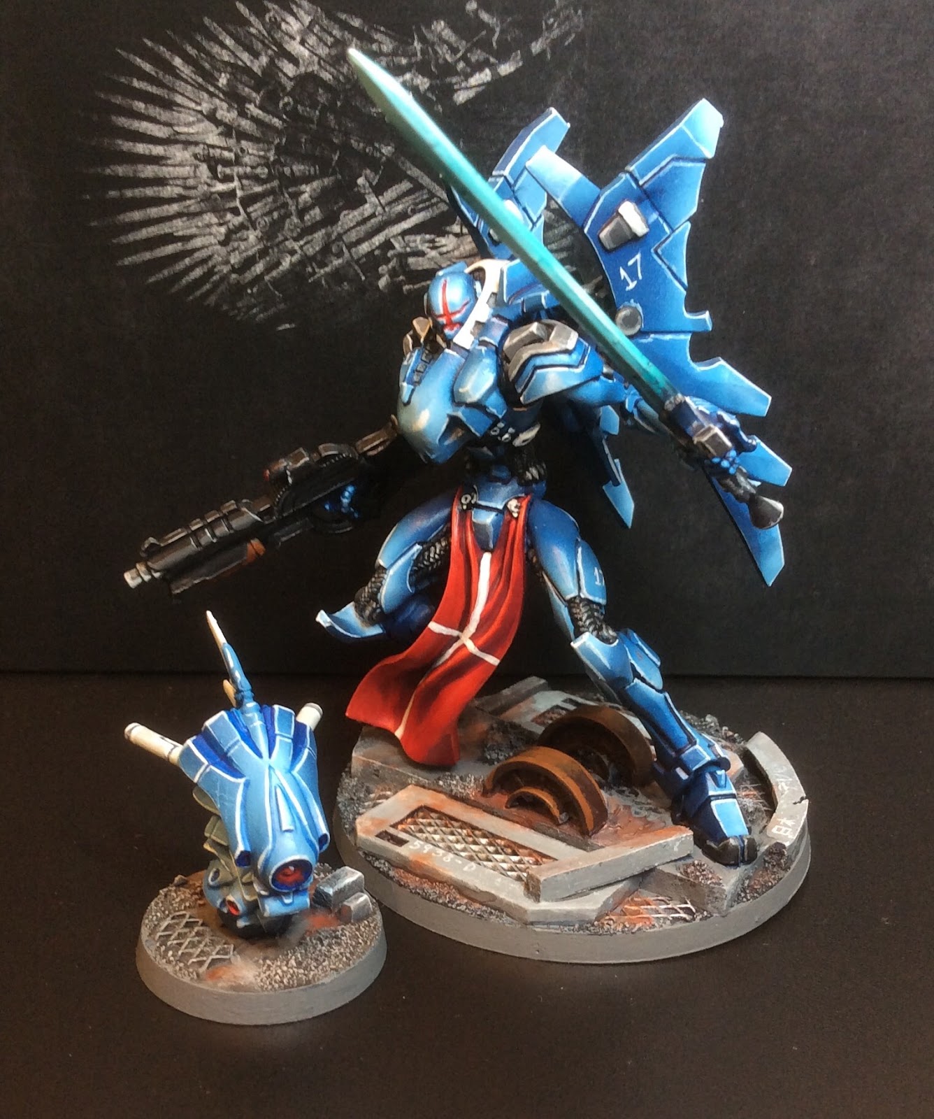 Tabletop Apocalypse: PanOceania Seraph and Auxbot - Plus Group Shots!