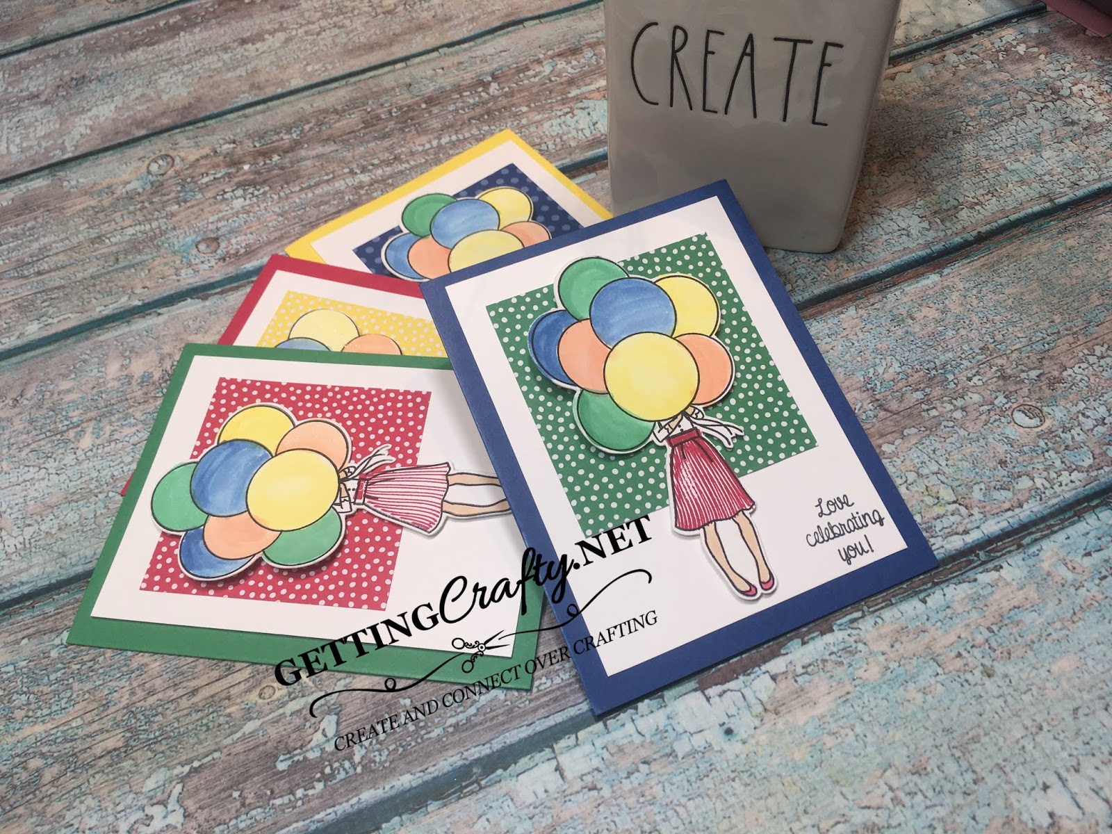 Getting Crafty with Jamie: Colorful Celebrations handmade cards