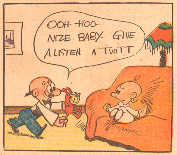 Screwball Comics: Why Don't He Twitt? An Insane 1928 Milt Gross Nize Baby