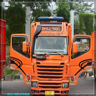 30 gambar modifikasi truk canter dengan full variasi ceper bemper bak ...