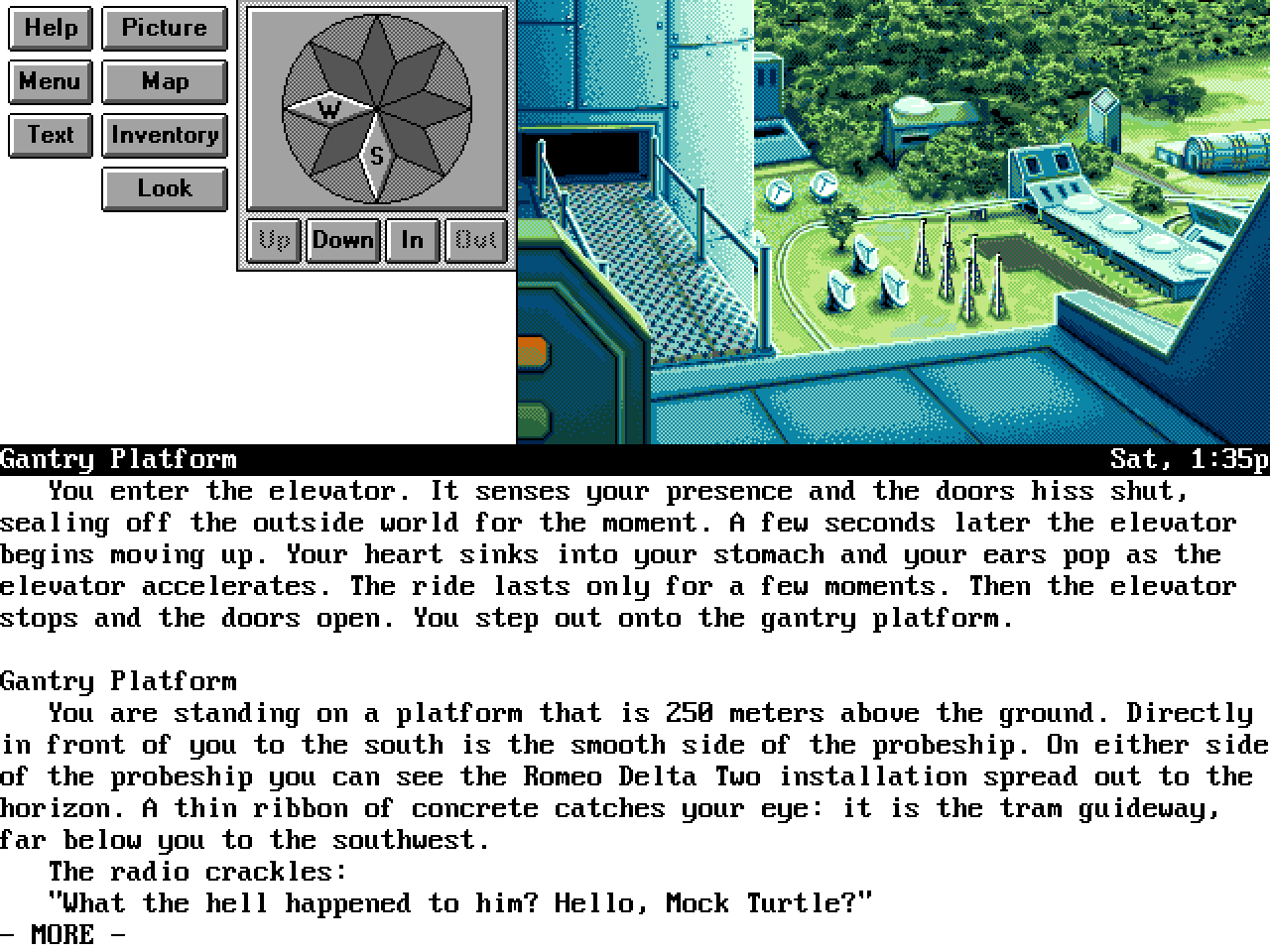 304: High camera angles in adventure game scenery