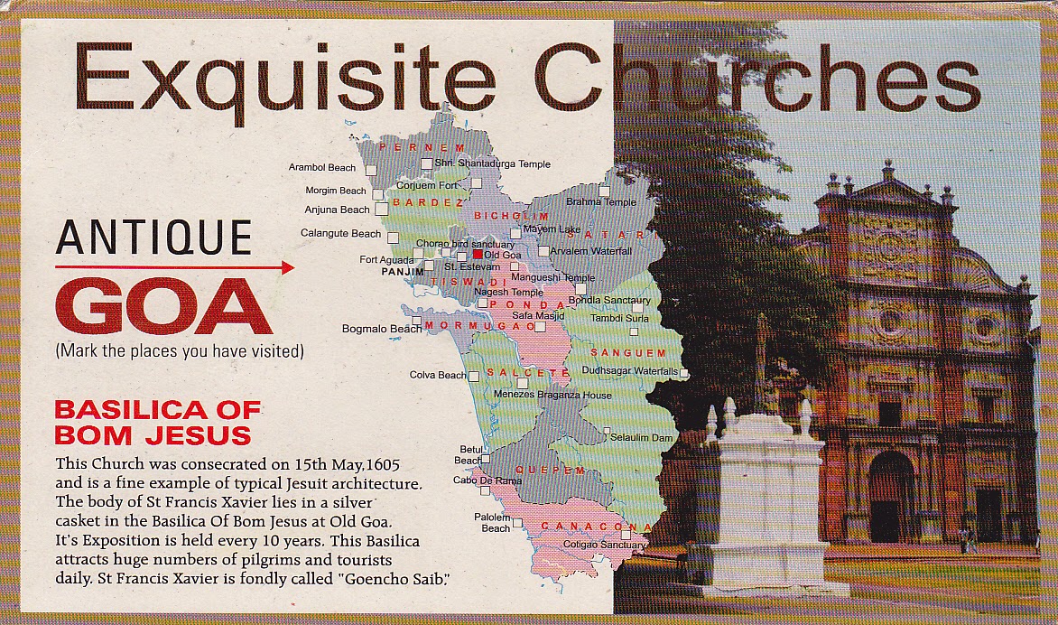 My UNESCO World Heritage Postcards: India - Churches and Convents of Goa