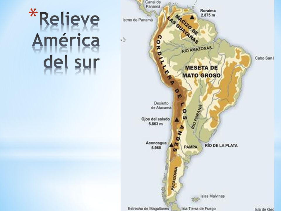 GEOGRAFÍA BUJARALOZ: LA CORDILLERA DE LOS ANDES.
