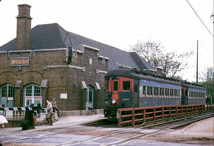 Eddie's Rail Fan Page: A two car westbound Chicago, Aurora And Elgin ...