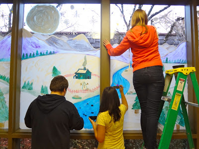 The Talking Walls: Winter Wonderland Window! (say that 10 times fast)