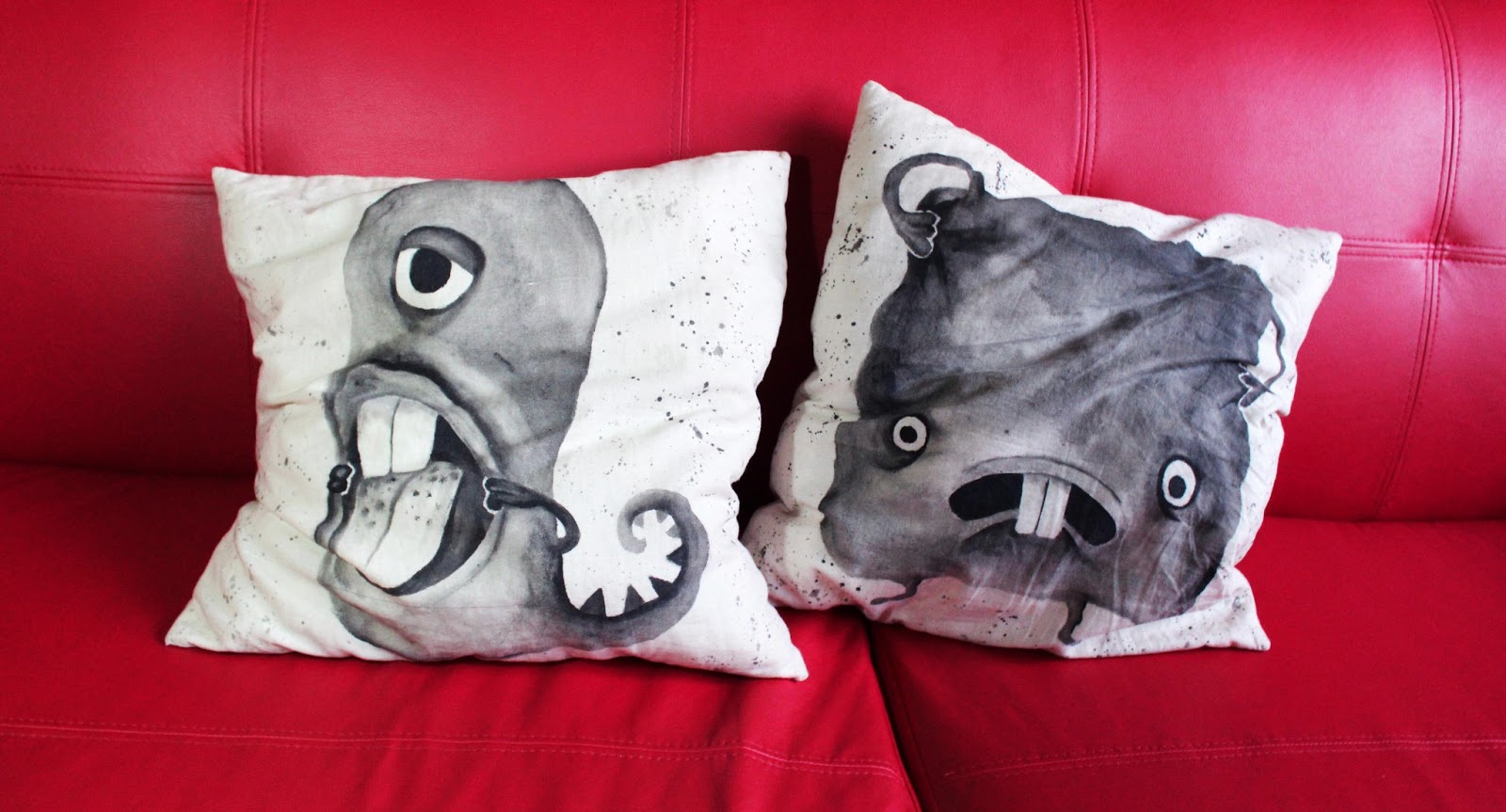 Amaya's Experimental Blog: Horrified Monster Cushions