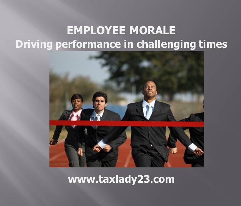 Boost Morale-Increase Productivity | Taxlady23 From My Office to Yours