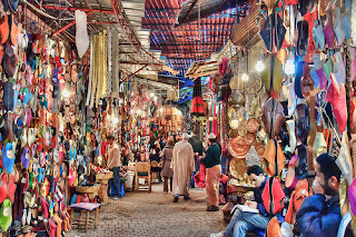 Les souks au Maroc