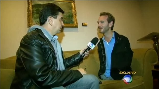 Variedades Gospel Veras: Programa "Domingo Espetacular" Entrevistou Nick Vujicic Evangélico ...