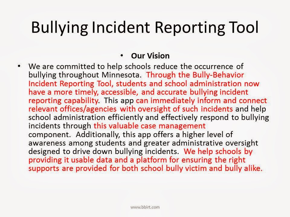 MNHockeyMama: Anti-Bullying Legislation, BBIRT "Bullying Behavior ...