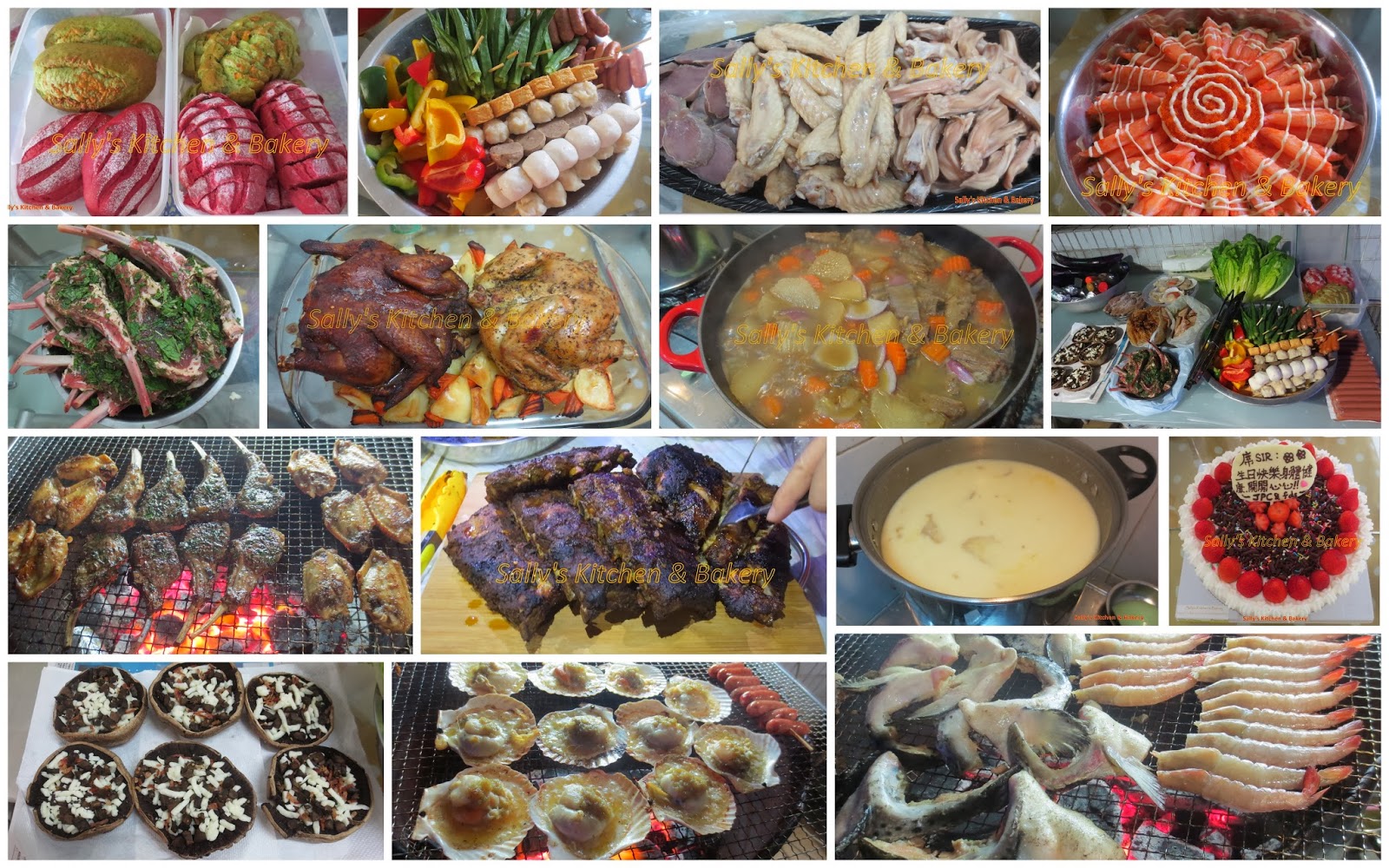 Sally's Kitchen & Bakery: 22人大派對 @ Sally's Kitchen + BBQ