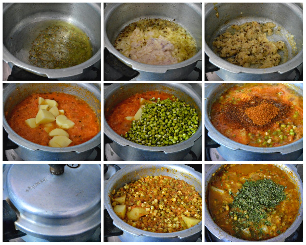 Upala: Moong Sprouts Subzi