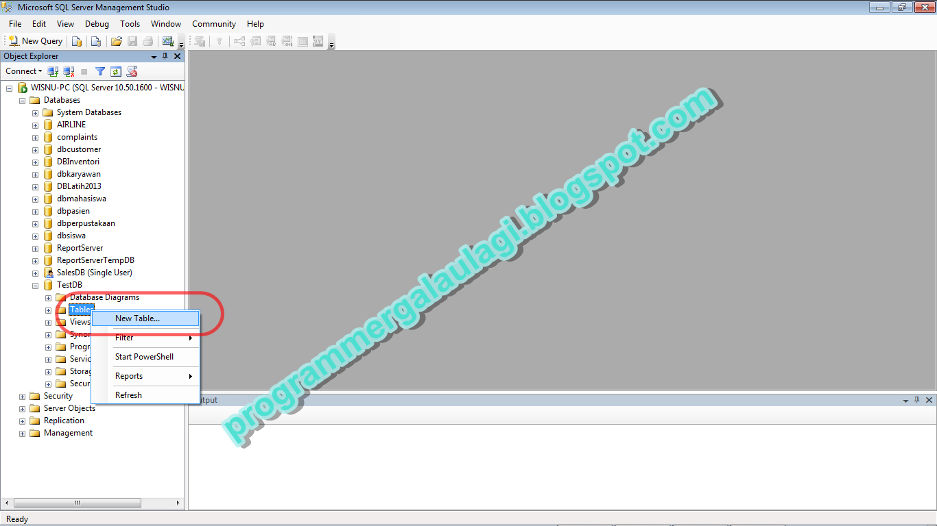 Belajar SQL Server : Dasar - Dasar SQL Server ~ Programmer Galau Lagi