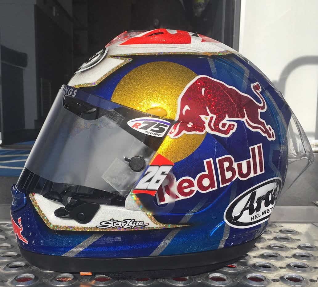 Racing Helmets Garage: Arai RX-7V D.Pedrosa Valencia 2016 by Starline