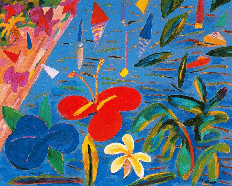 Painting of Ken Done artist, Ken Done paintings