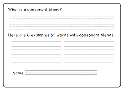 Funky First Grade Fun: Put 'Em in the Blender ! (consonant blends)