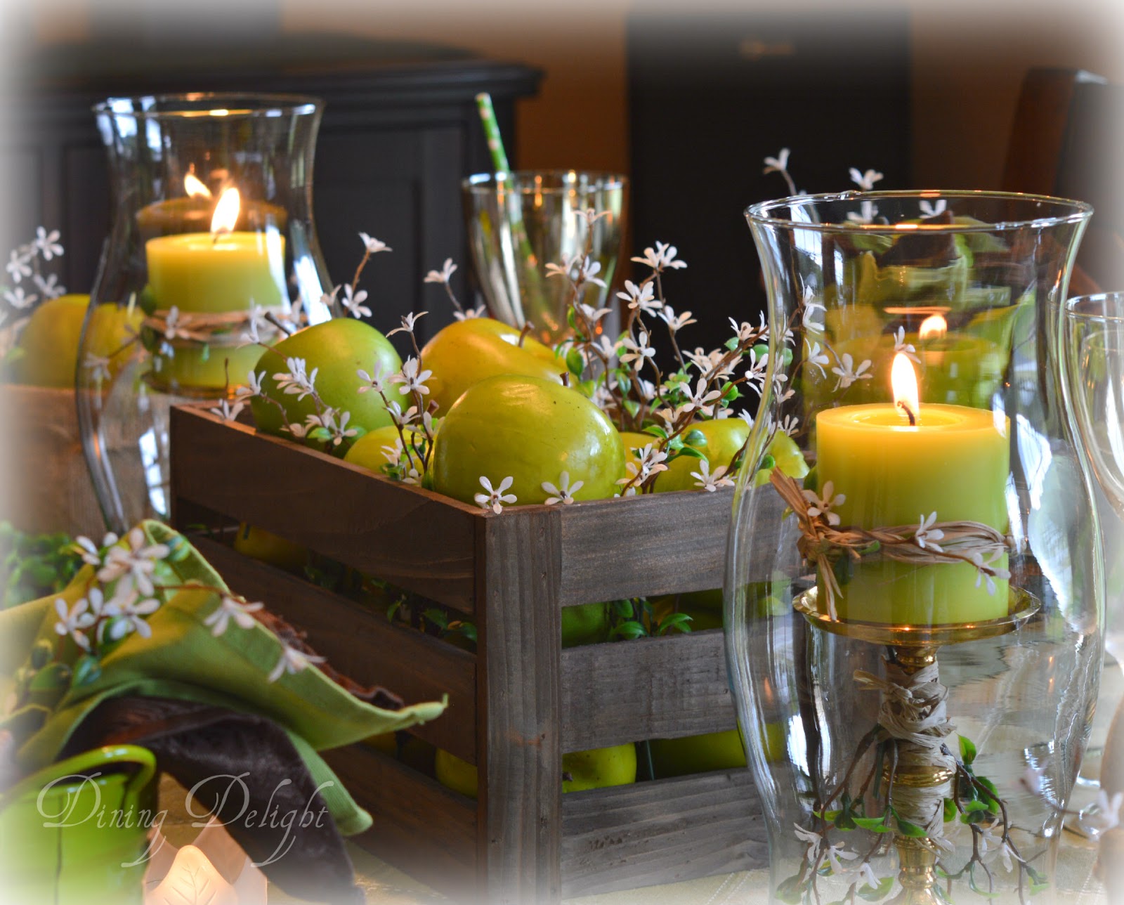 Dining Delight: Green Apple Tablescape