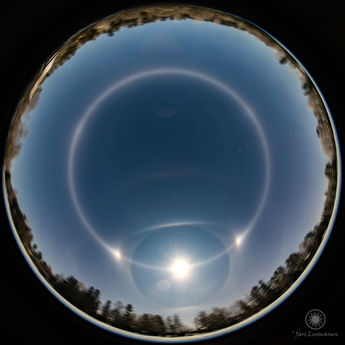 The Halo Vault: Lunar display with Lowitz arcs and an unknown arc