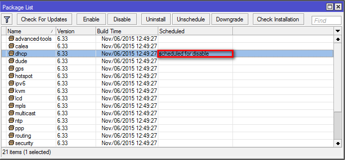 Cara Disable dan Enable Package Mikrotik Cara Disable dan Enable Package Mikrotik